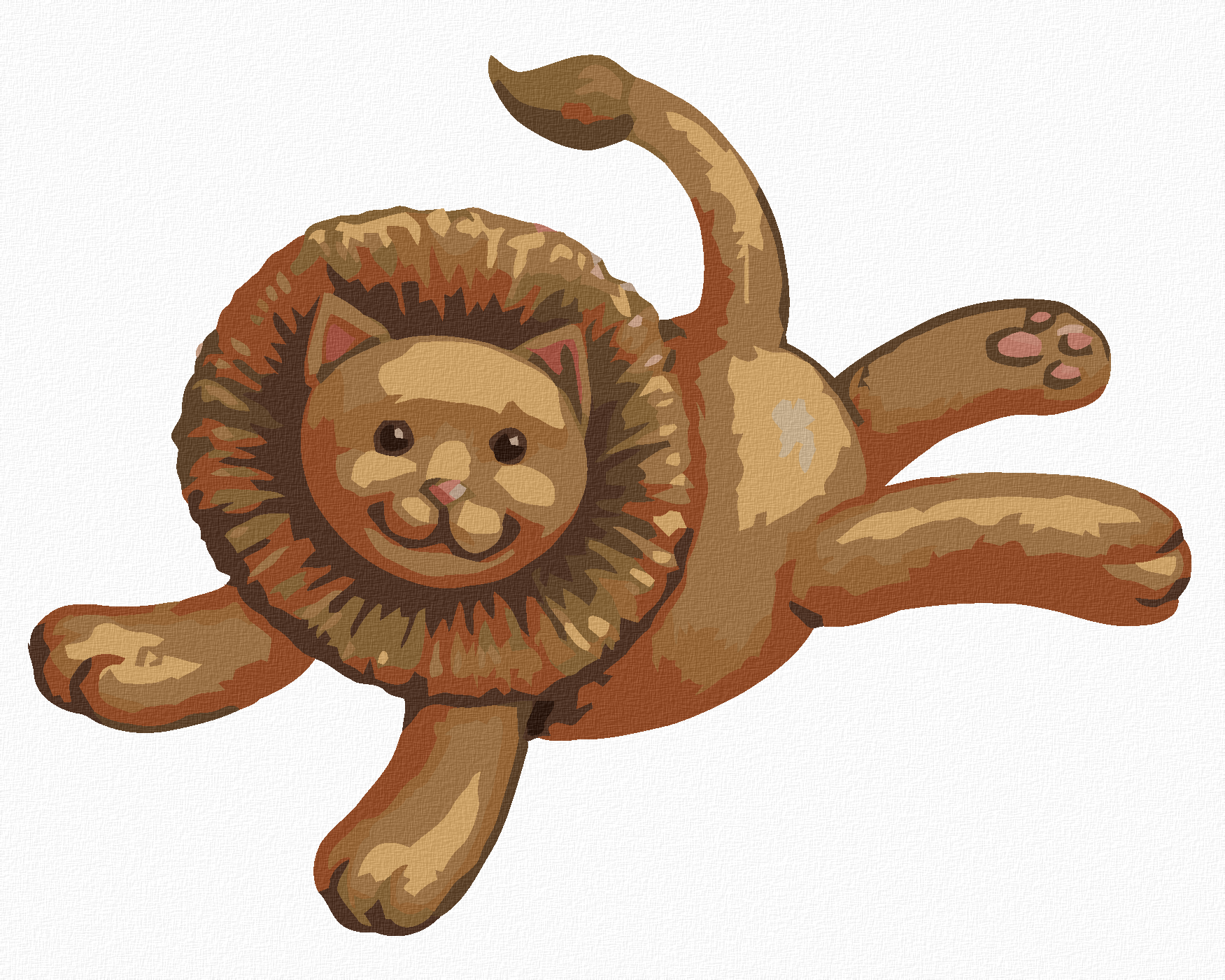 Goblen cu diamante - LEU DE PLUȘ (SUE ELLEN BROWN) – ZUTY RO