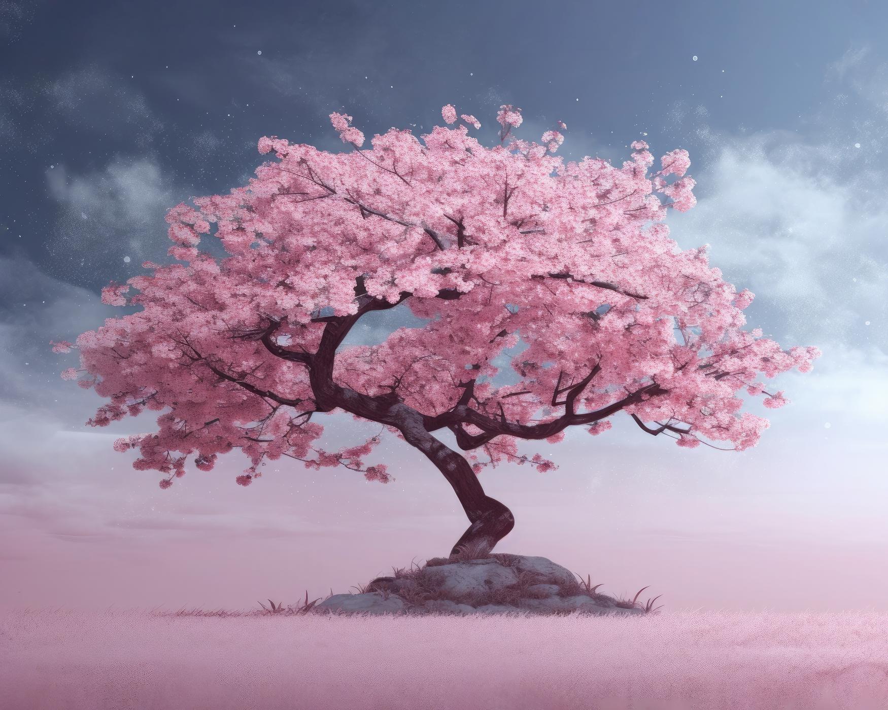 Tablouri canvas - Copac roz – ZUTY RO