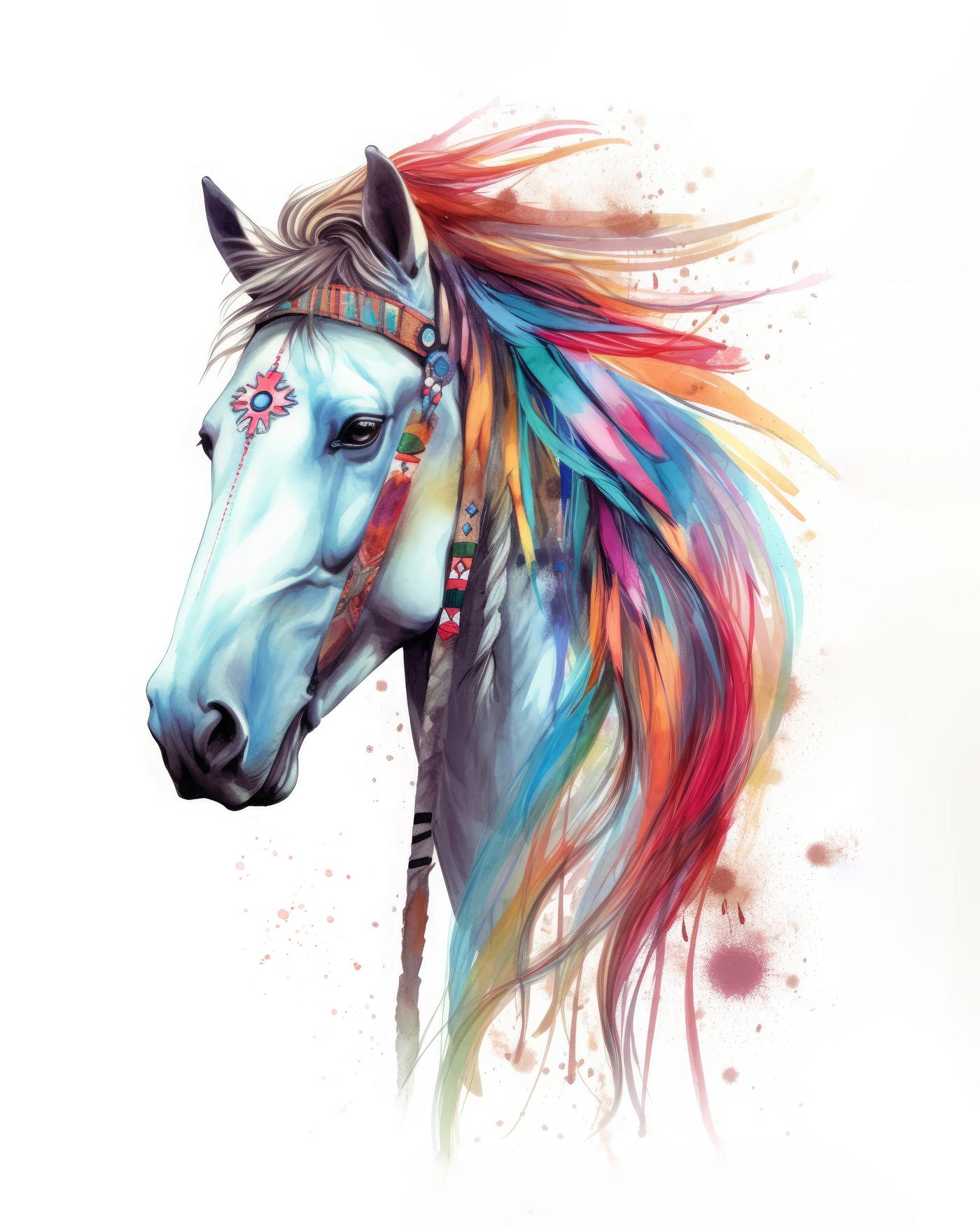 Tablouri canvas - Calul indian al libertății – ZUTY RO