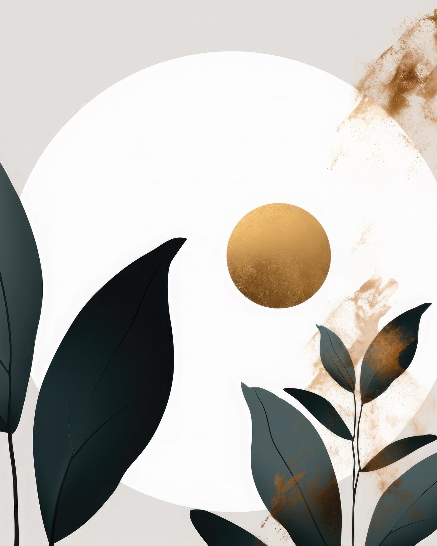 Tablouri canvas - Abstract - raze de soare printre frunze – ZUTY RO