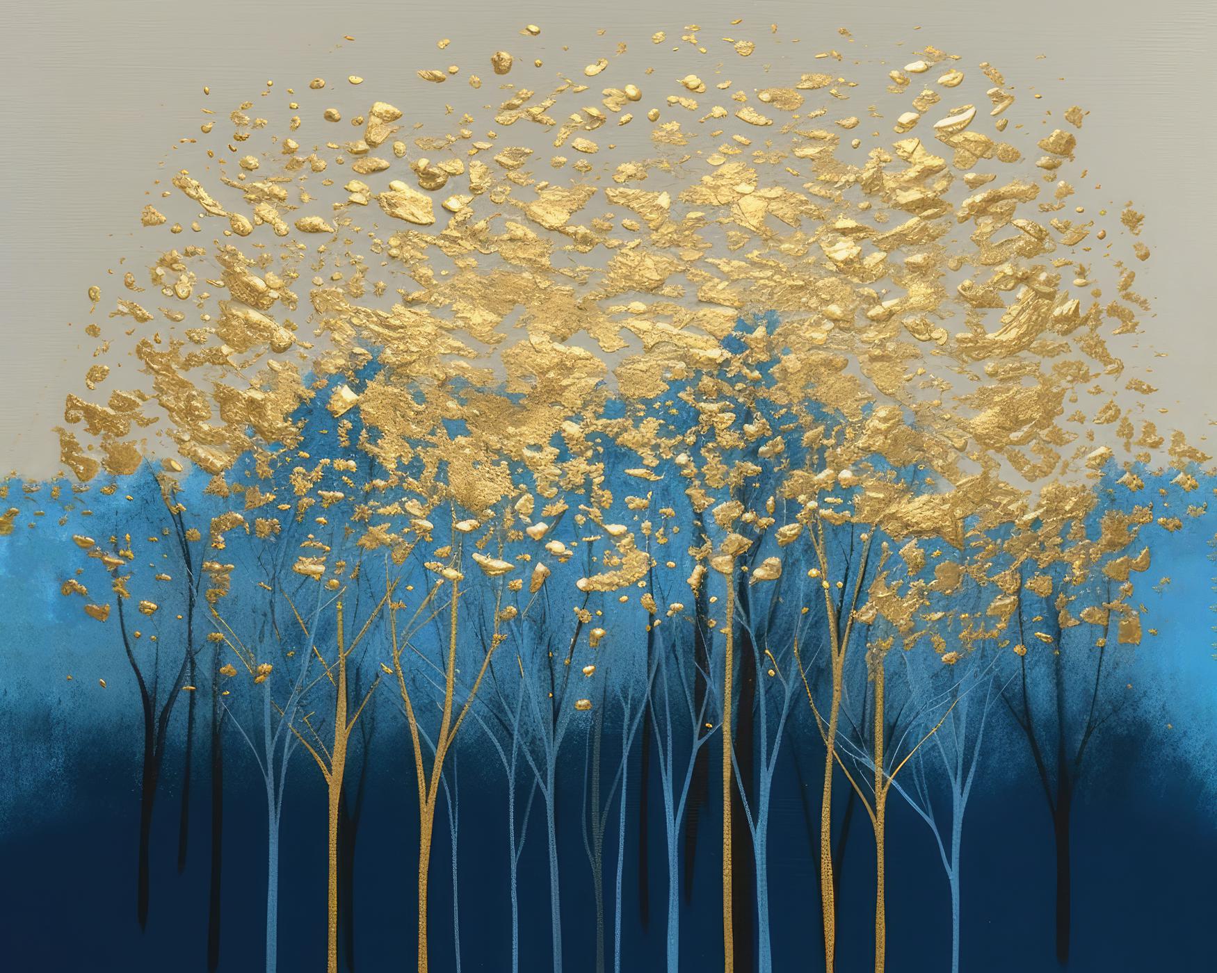 Tablouri canvas - Abstract - copaci – ZUTY RO